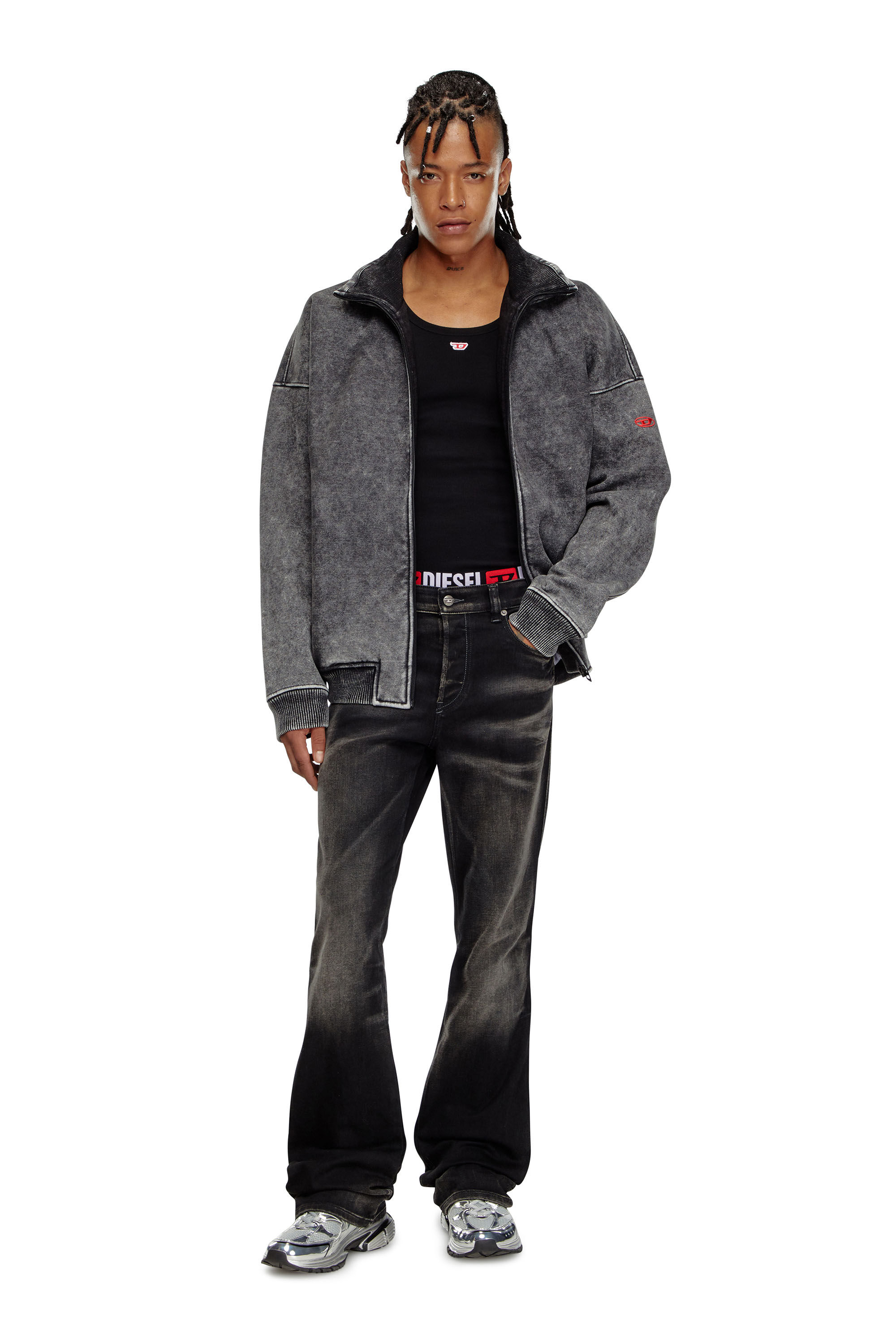 Men's Bootcut Jeans | Black/Dark grey | Diesel 1998 D-Buck Men's Bootcut Jeans | Black/Dark grey | Diesel 1998 D-Buck